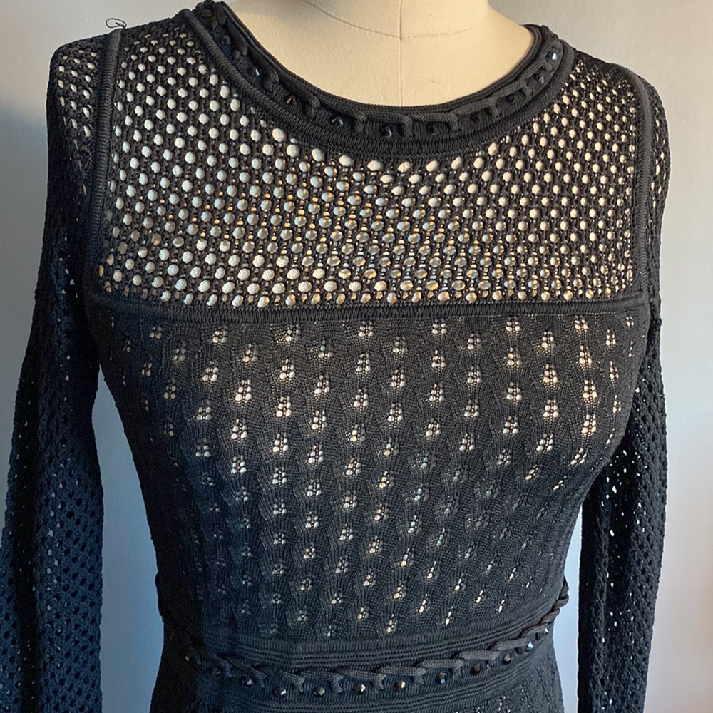 Crochet Black Dress - Gem